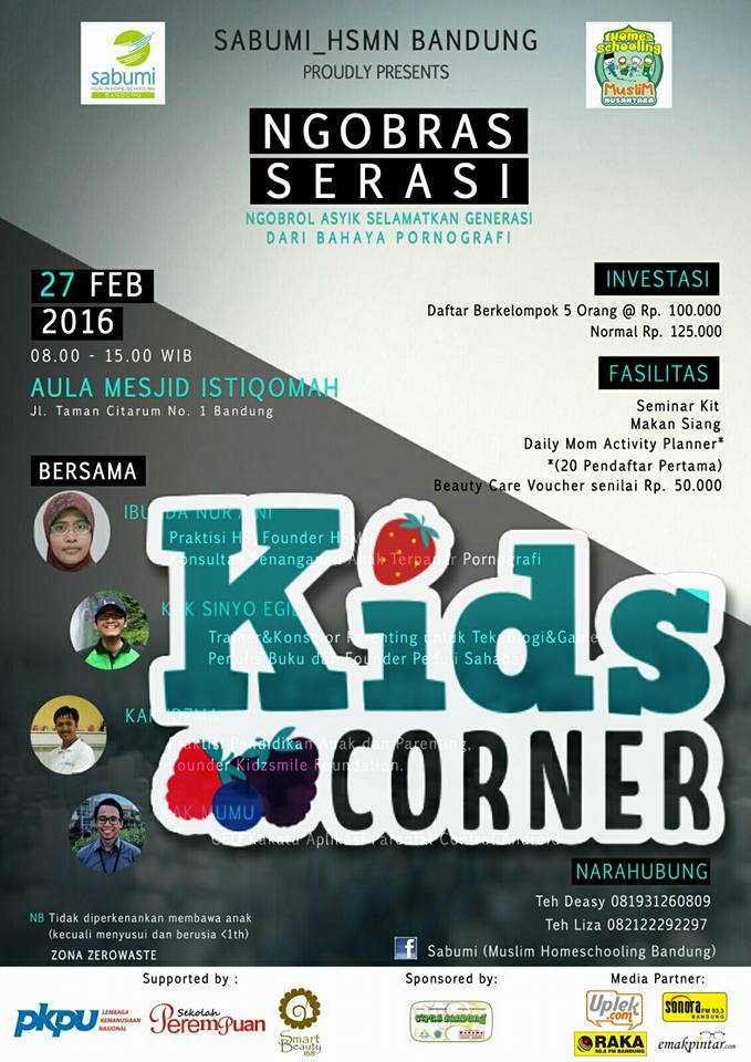 Event anak Bandung " Ngobrol asik selamatkan generasi dari bahaya ...